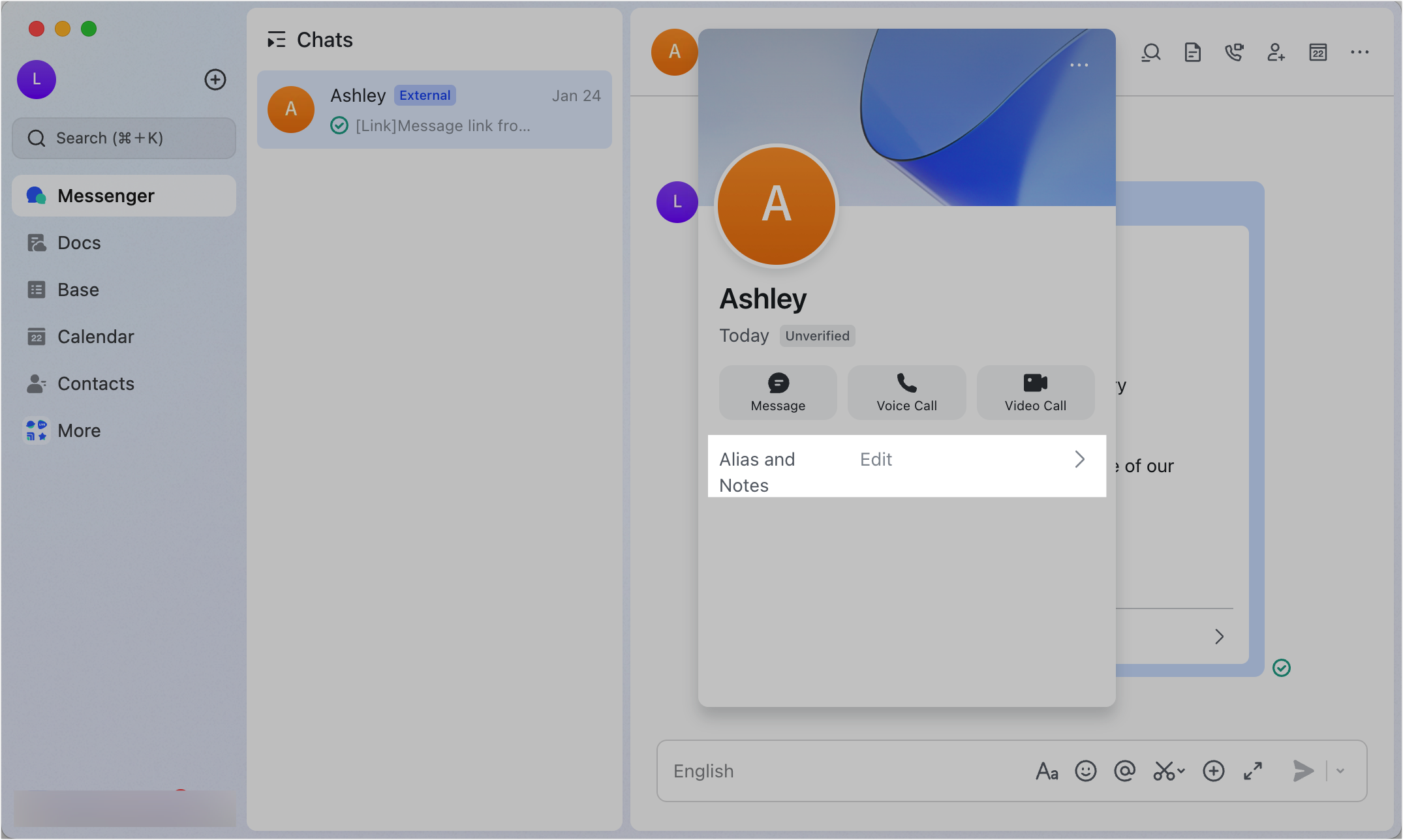 Add or delete external contacts