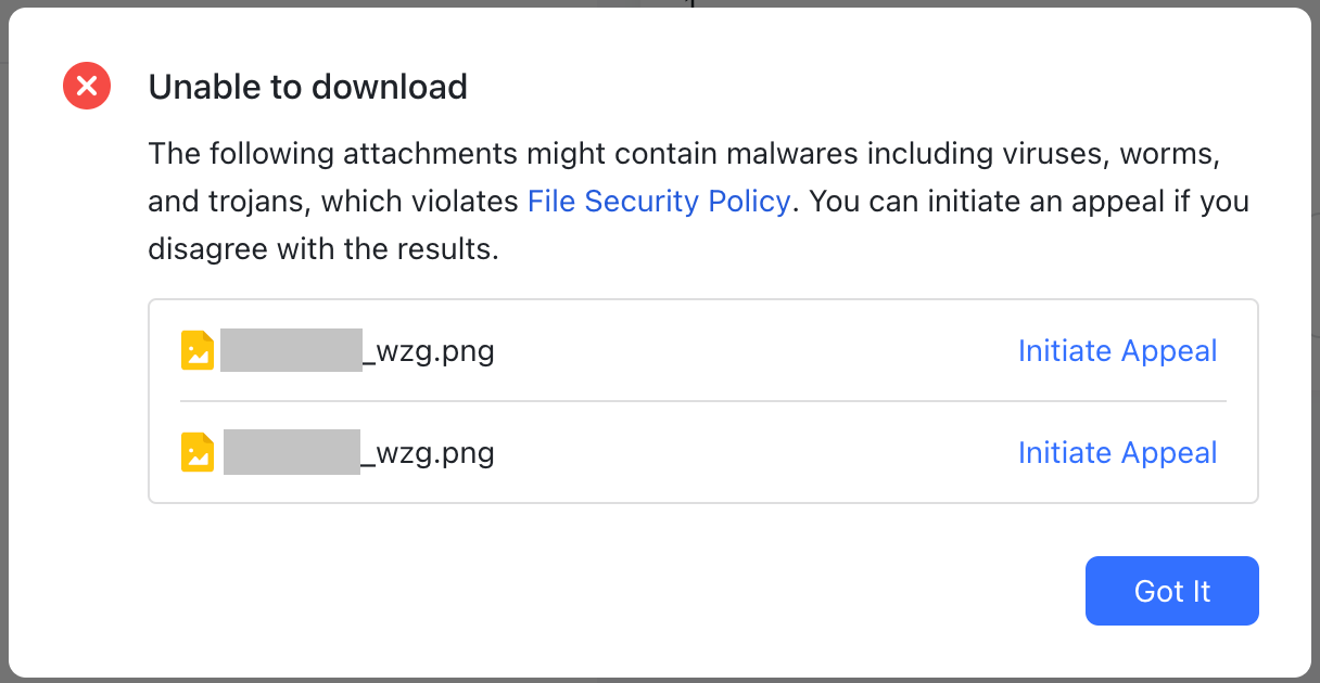 Admin | Set up file security detection