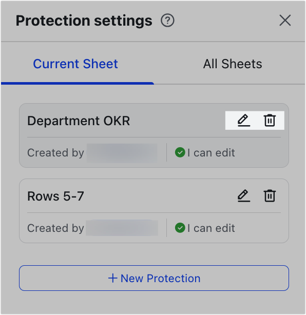 Protect a range or sheet in Sheets