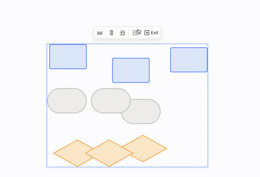 Batch edit shapes on a board