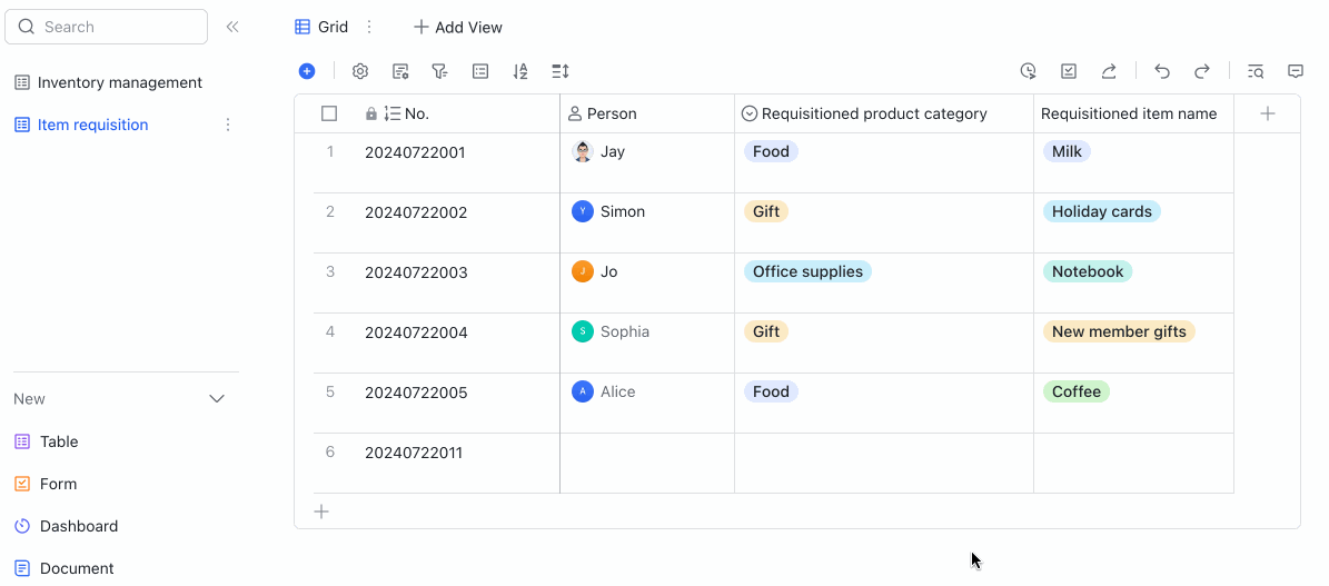 Create hierarchical relationships with single and multiple options fields