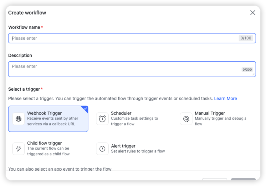 Create And Edit Workflow
