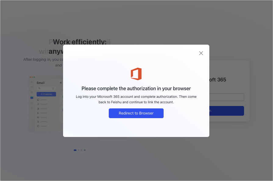 Log in to other business email accounts in Feishu Mail