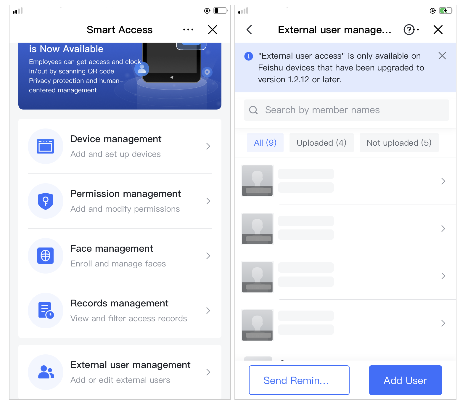 Manage external users