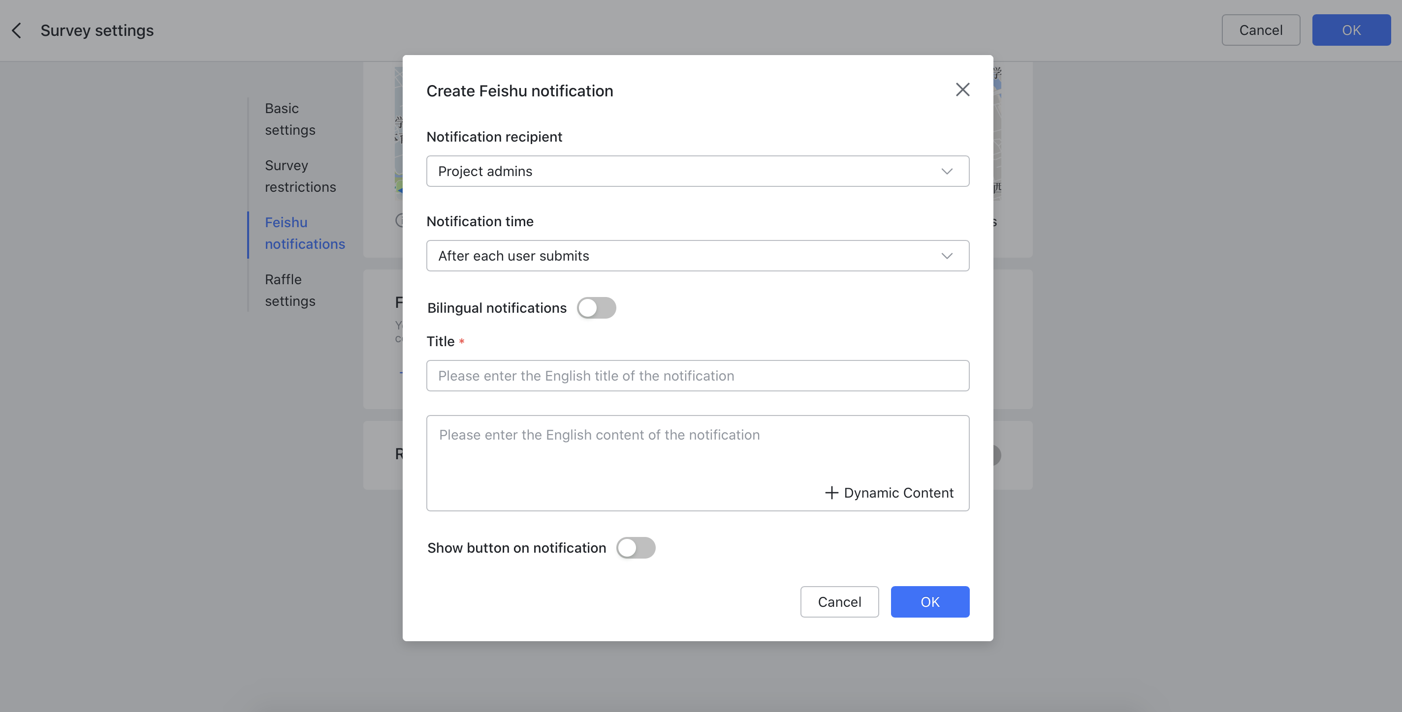 Manage Projects with Feishu Survey