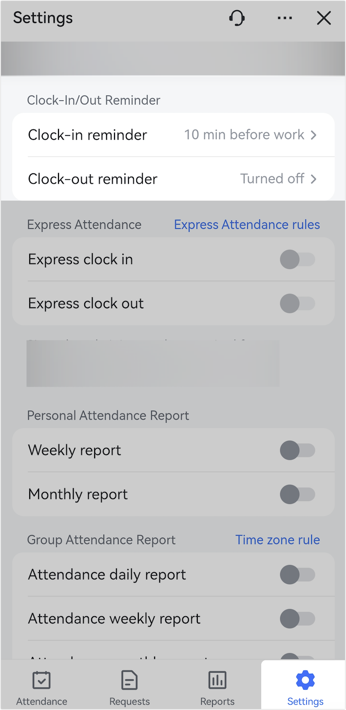 Create attendance reminders