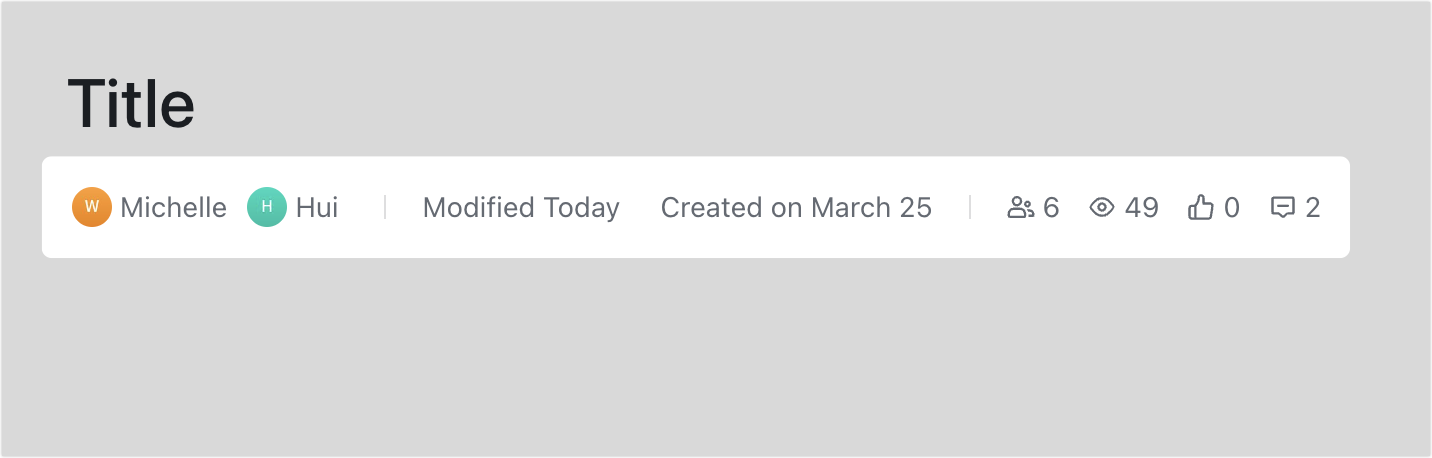 Show document details in Docs