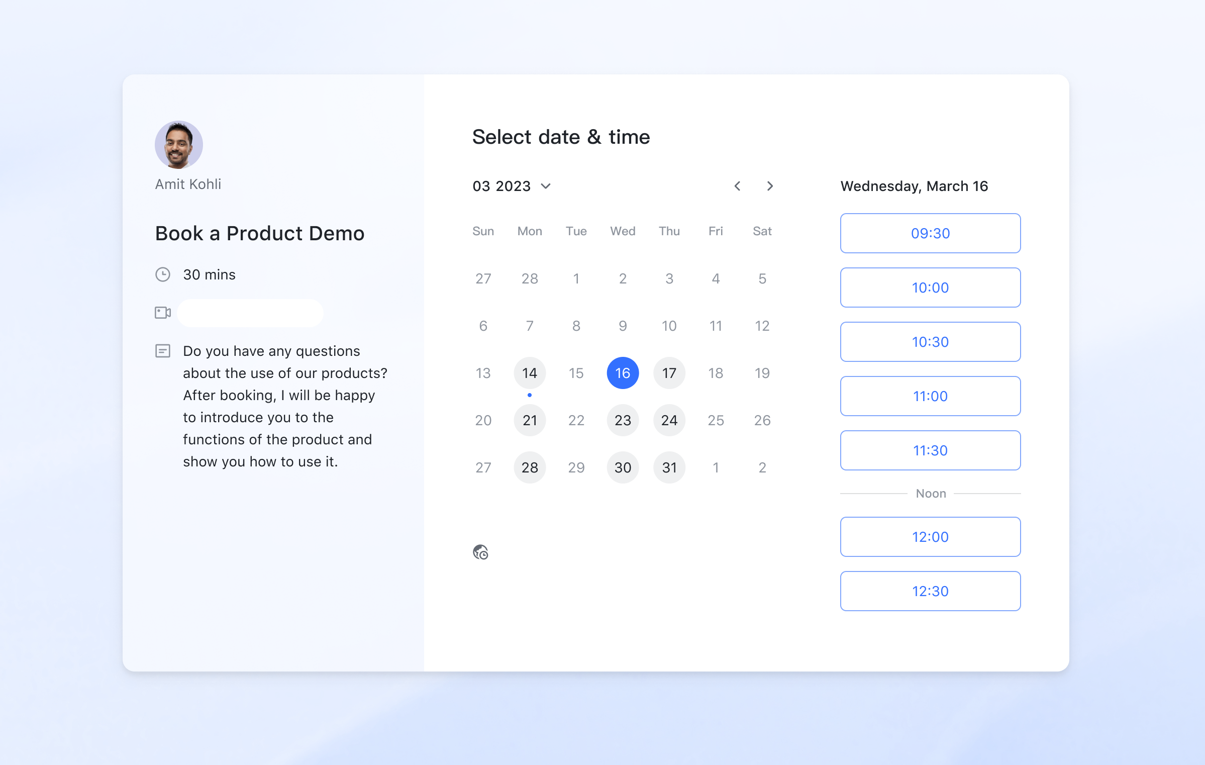 Calendar feature updates